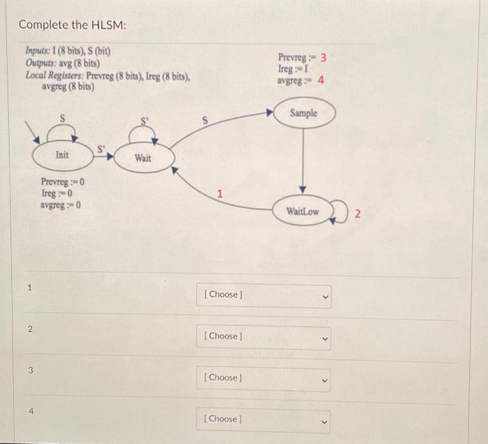 Solved 5. The HLSM system below shows a system that: Outputs | Chegg.com