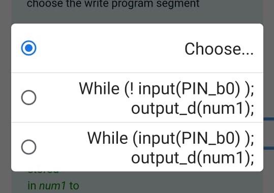Solved Choose The Write Program Segment Write Pic с Program 