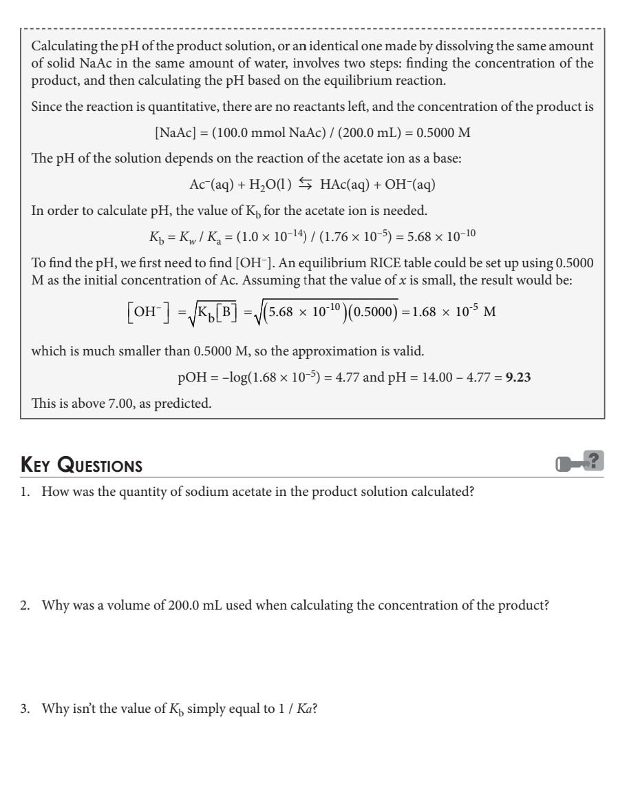 Solved Reactions And pH Calculations of Conjugate Bases And | Chegg.com