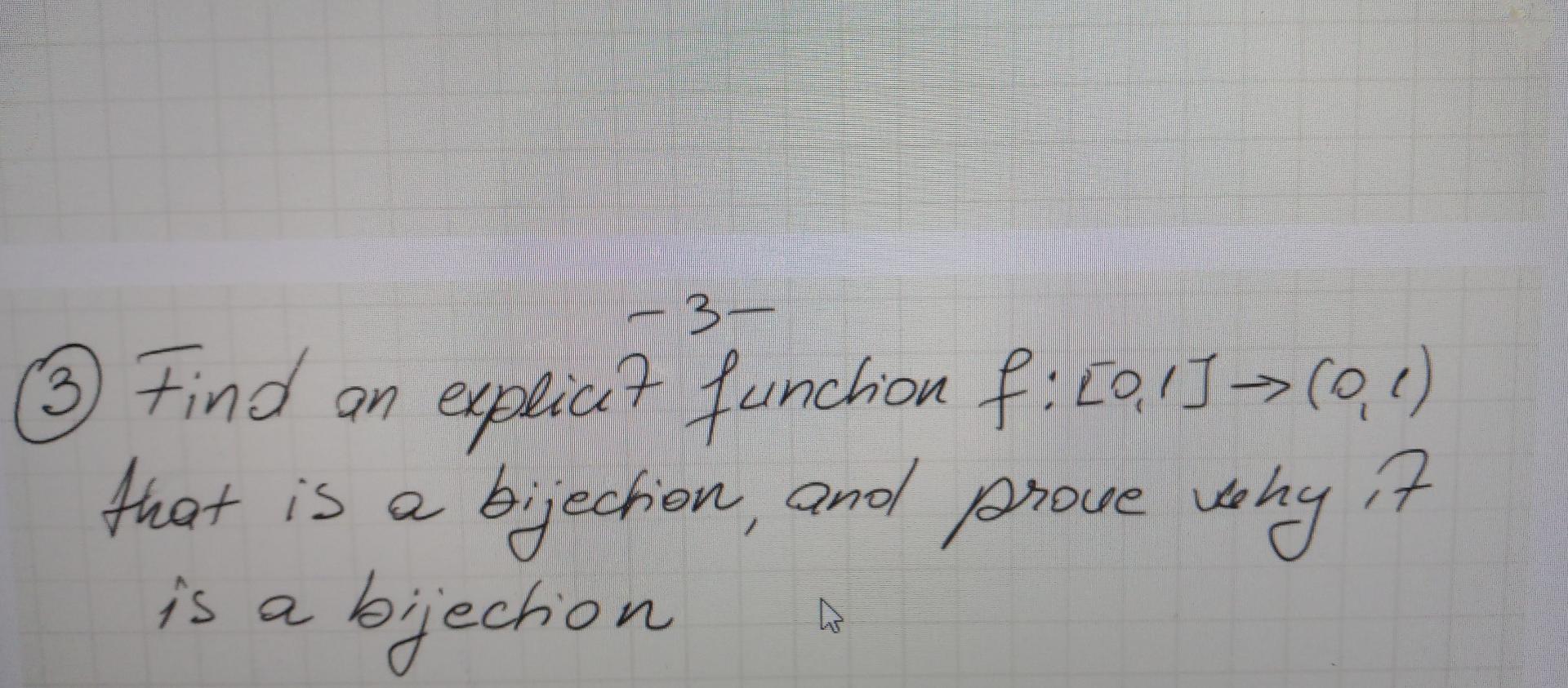 Solved 3- 3 Find an explicit funchon f:2015>60,1) that is a | Chegg.com Solved 3- 3 Find an explicit funchon f:2015>60,1) that is a | Chegg.com