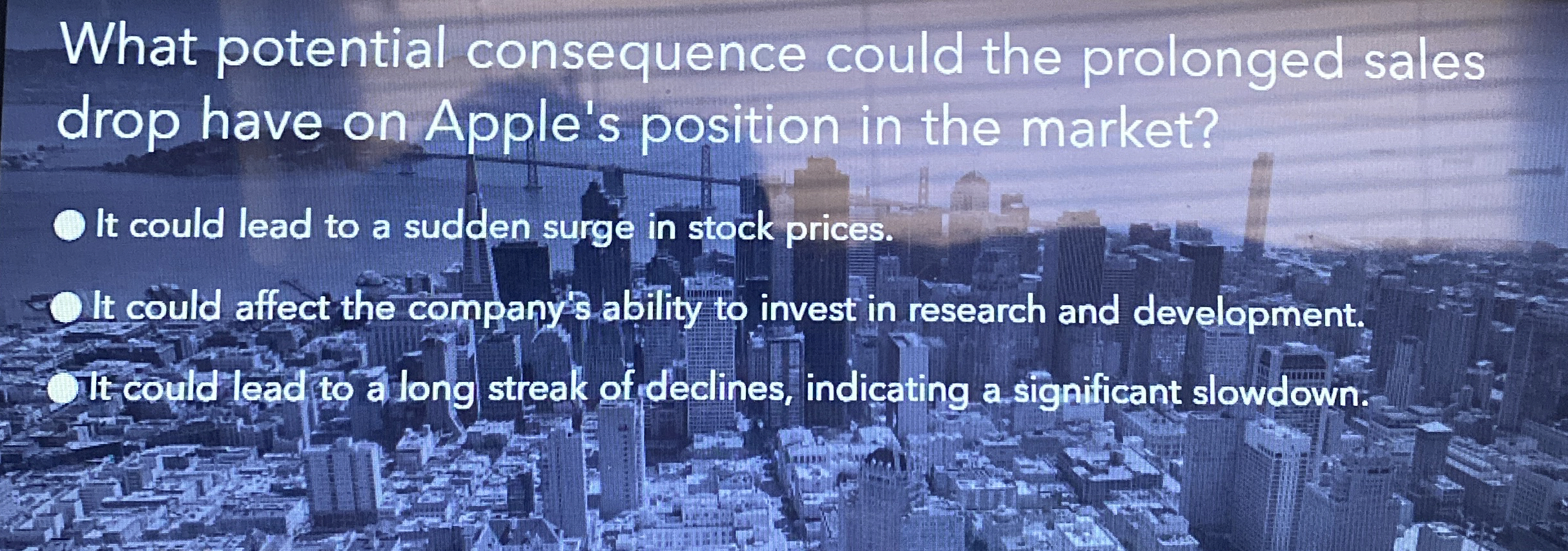 Solved What potential consequence could the prolonged | Chegg.com