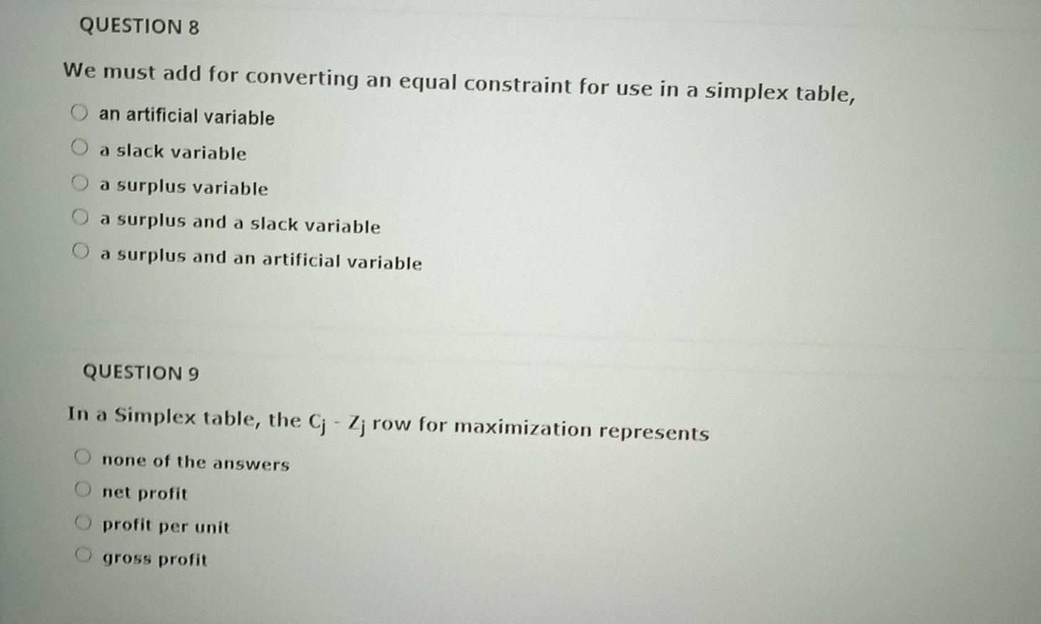 Solved QUESTION 8 We must add for converting an equal | Chegg.com