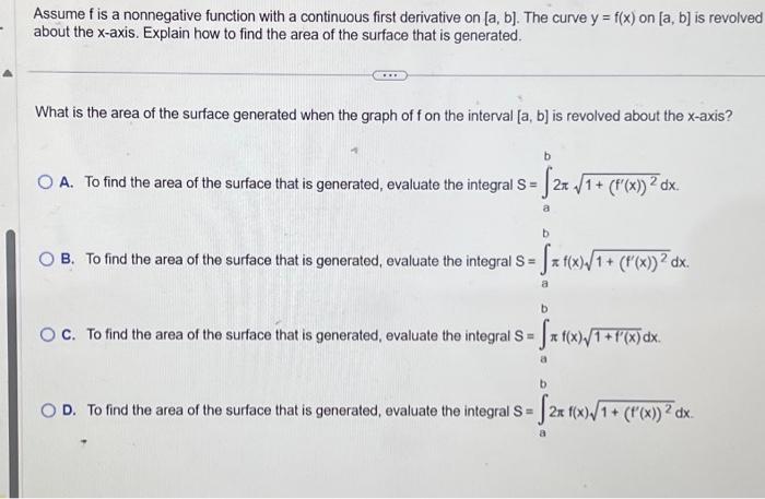Solved Assume f is a nonnegative function with a continuous | Chegg.com
