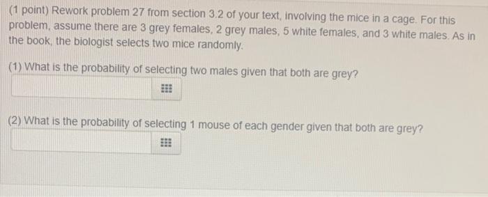Solved 1 Point Rework Problem 24 From Section 3 2 Of Your