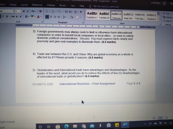 Solved in Augment Word AART BEH. Drew Design Layout | Chegg.com