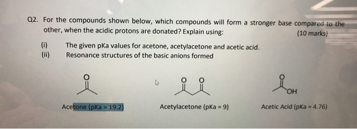 Solved Q2. For the compounds shown below, which compounds | Chegg.com