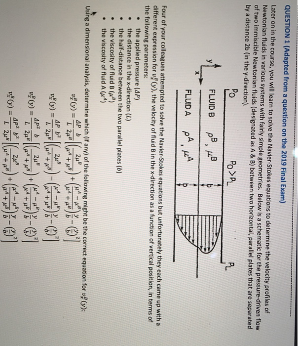 Solved: QUESTION 1 (Adapted From A Question On The 2019 Fi... | Chegg.com
