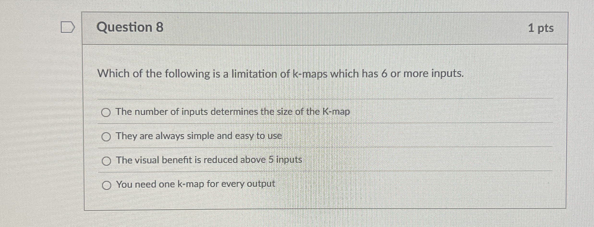 Solved Question 8Which of the following is a limitation of | Chegg.com