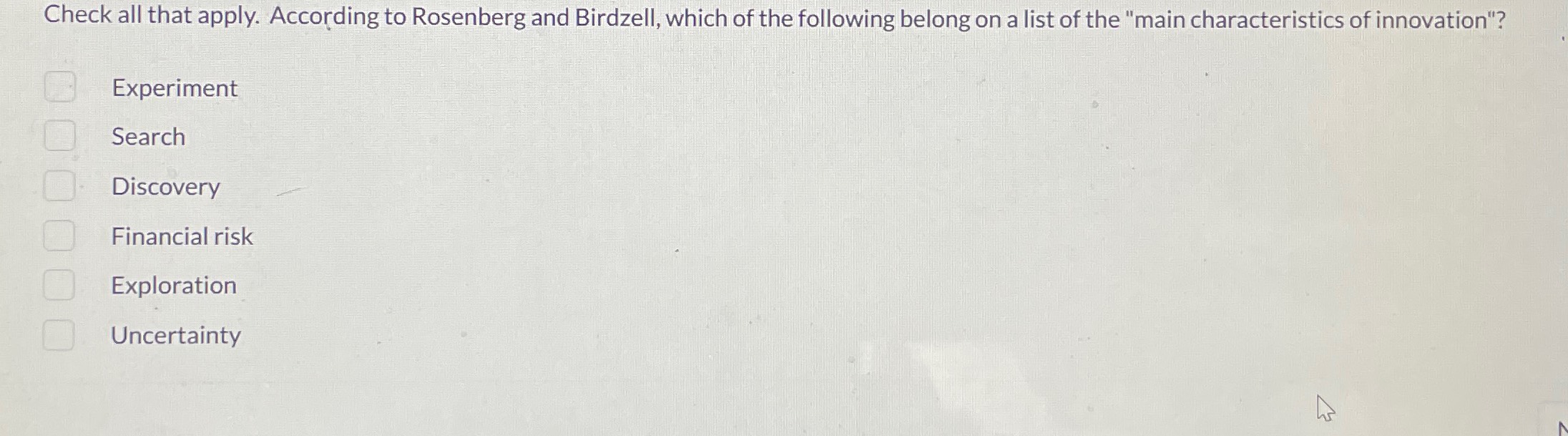Solved Check all that apply. According to Rosenberg and | Chegg.com