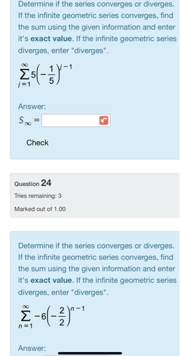 Solved Determine if the series converges or diverges. If the | Chegg.com