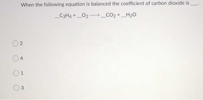 Solved When the following equation is balanced the | Chegg.com