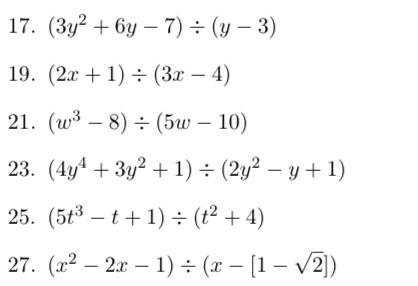 Solved perform the indicated division. Check your answer by | Chegg.com