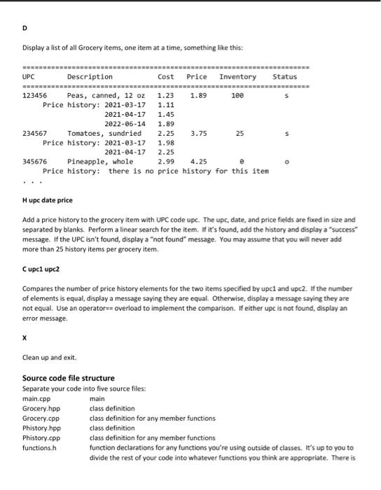 Solved Topics: class definitions, arrays of objects, static | Chegg.com