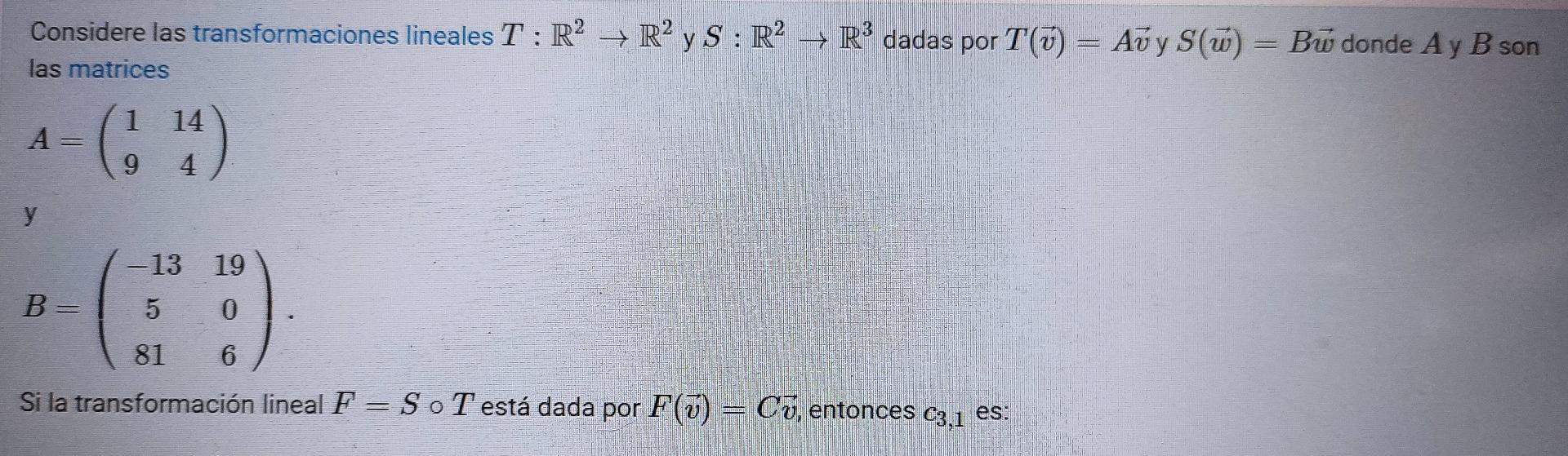 Solved Consider the linear transformations T: R2 R2 and S: | Chegg.com