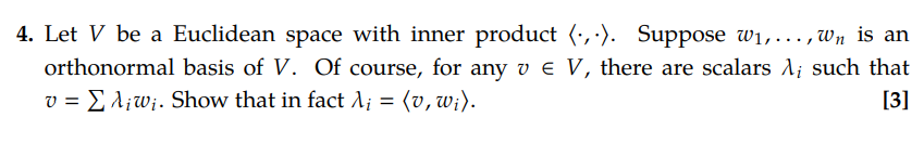 Solved Let V ﻿be a Euclidean space with inner product | Chegg.com