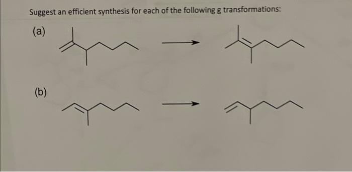 Solved Suggest an efficient synthesis for each of the | Chegg.com