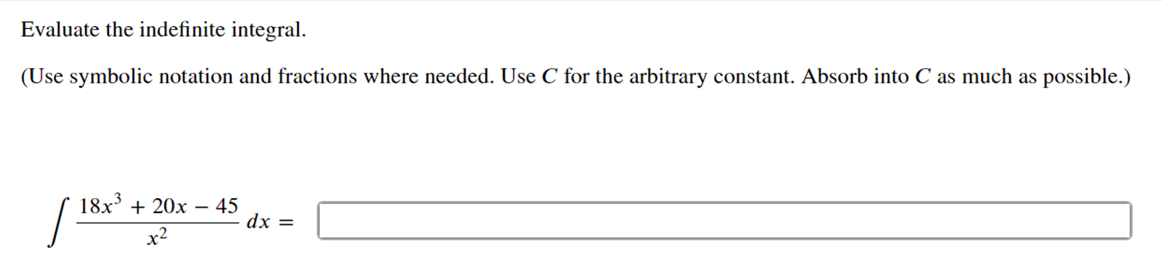 Solved Evaluate the indefinite integral.(Use symbolic | Chegg.com