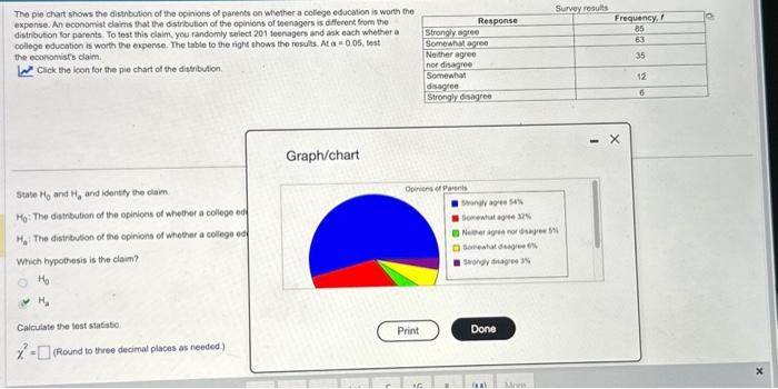 Solved The ple chart shows the distnbution of the opinions | Chegg.com