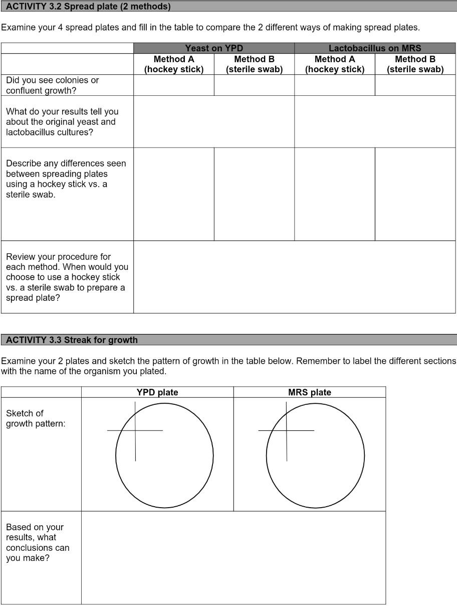 Solved LAB 3 RESULTS AND DISCUSSION QUESTIONS ACTIVITY 3.1 | Chegg.com