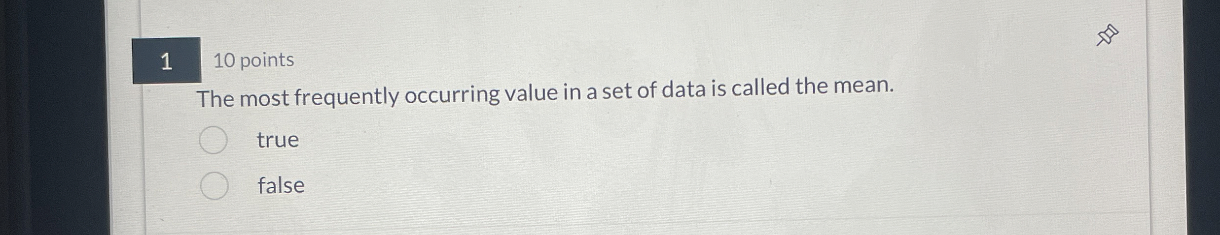 Solved 110 ﻿pointsThe most frequently occurring value in a | Chegg.com