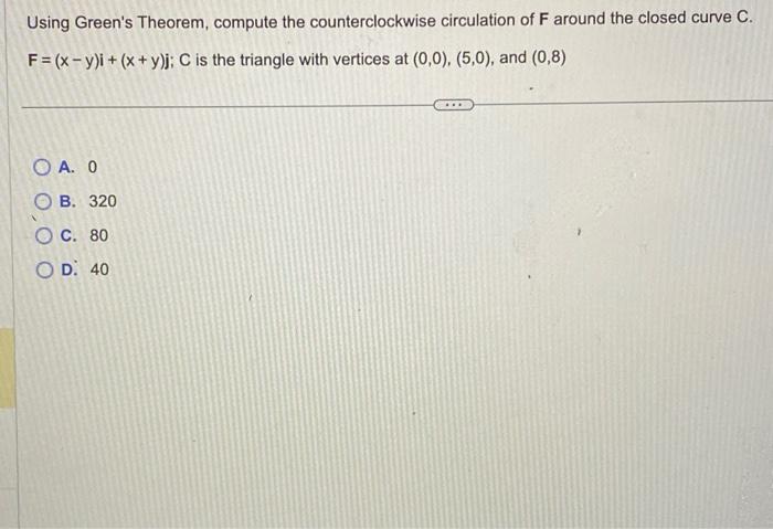 Solved Using Green's Theorem, compute the counterclockwise | Chegg.com