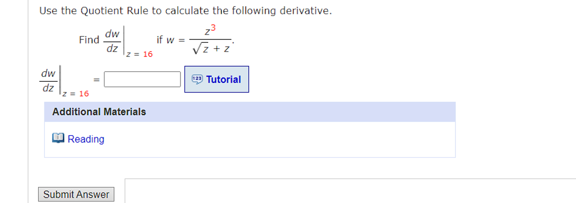Solved Use the Quotient Rule to calculate the following | Chegg.com