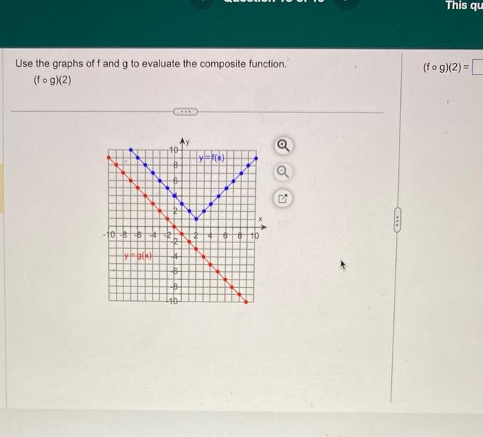 Solved Use the graphs of f and g to evaluate the composite | Chegg.com
