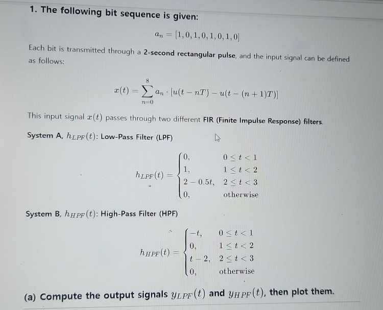 The following bit sequence is | Chegg.com