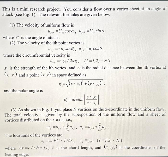 Solved This is a mini research project. You consider a flow | Chegg.com