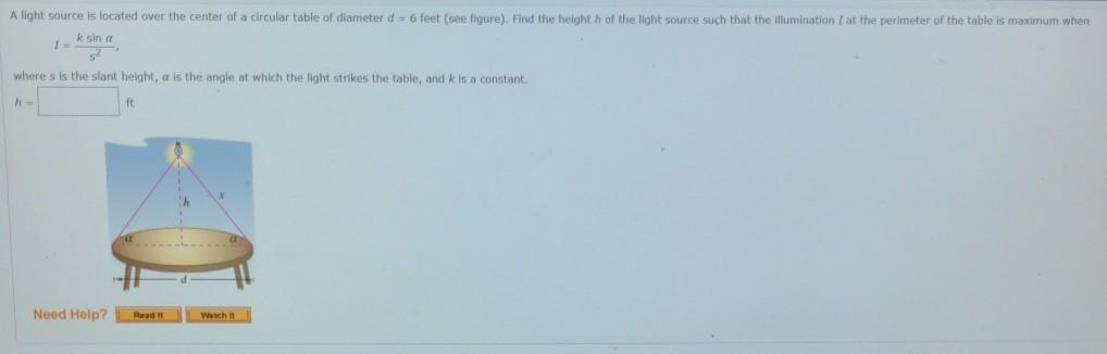 Solved A light source is located over the center of a | Chegg.com