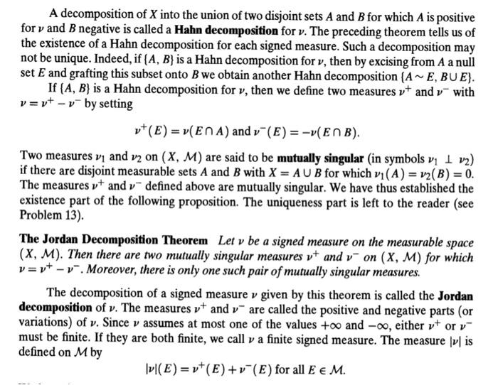 Solved 3. Let μ,ν,ν1, and ν2 be measures on the measurable | Chegg.com