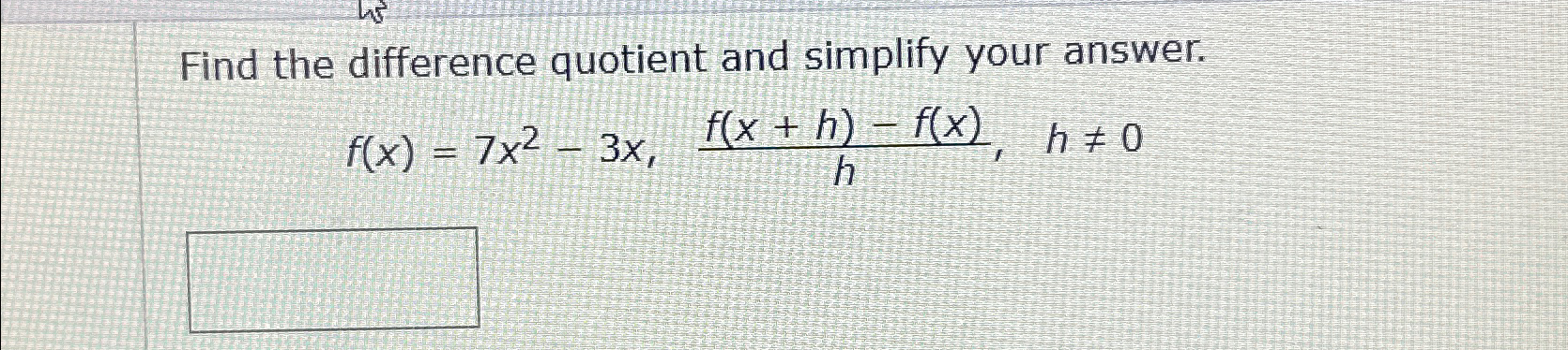 Solved Find the difference quotient and simplify your | Chegg.com