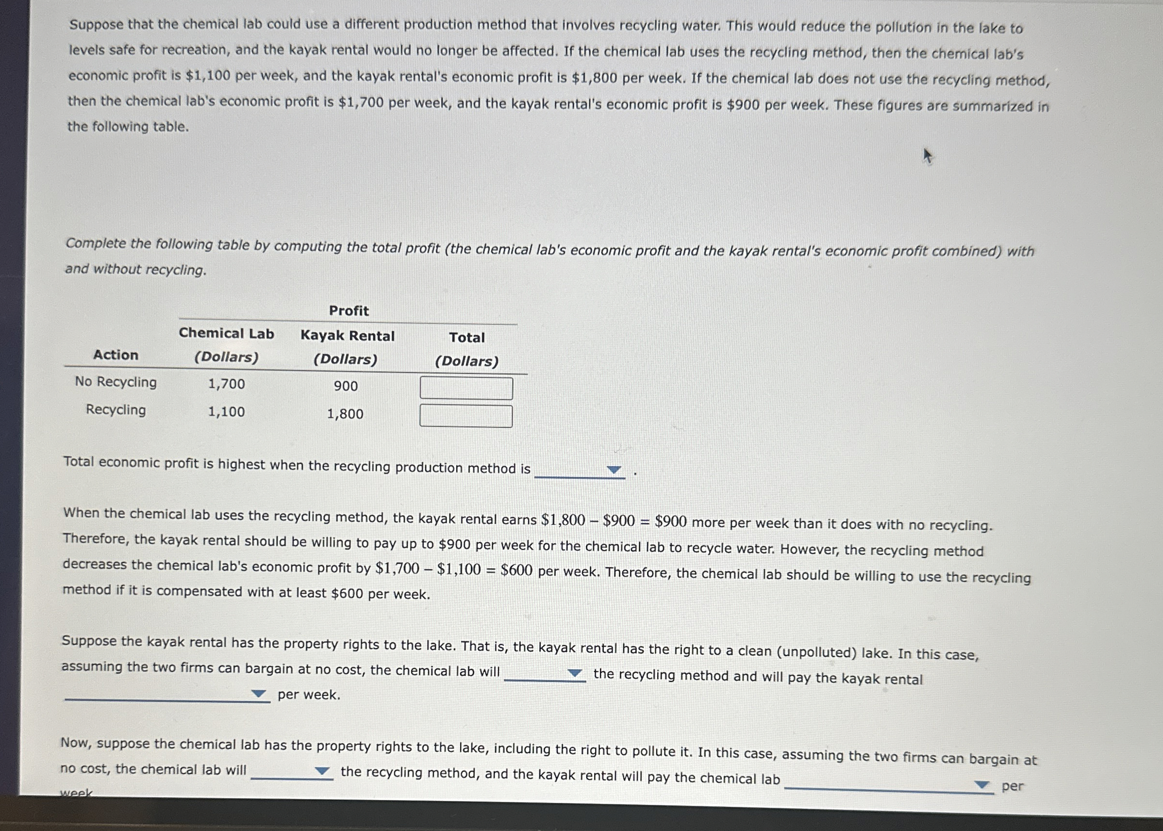 Solved Suppose that the chemical lab could use a different | Chegg.com
