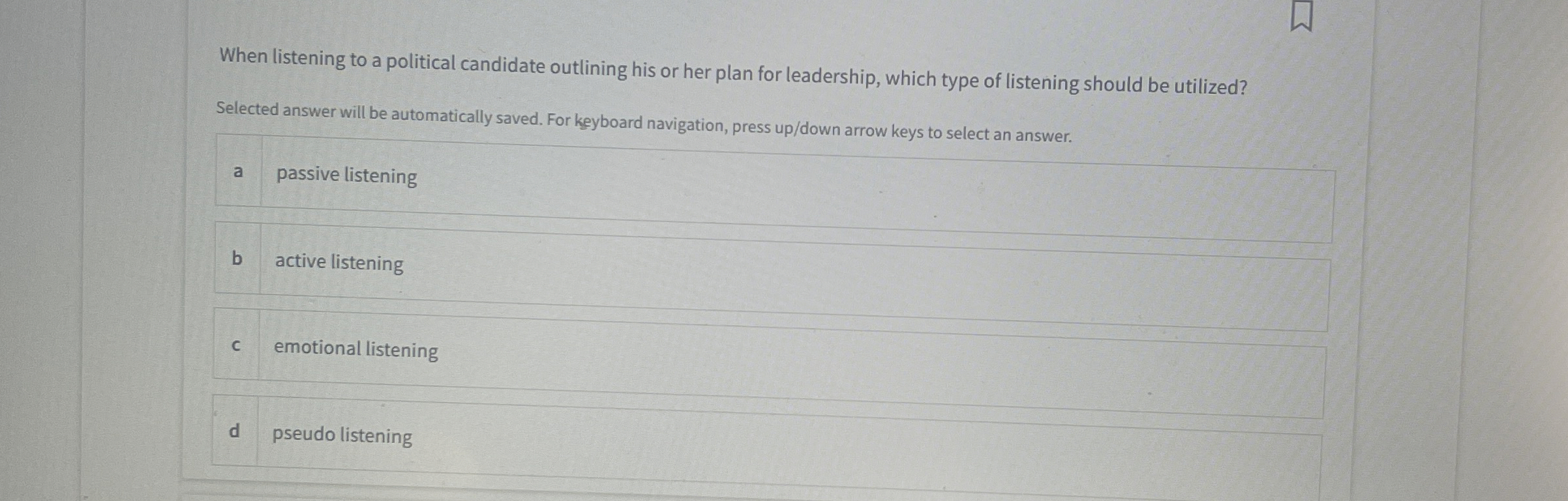 Solved When listening to a political candidate outlining his | Chegg.com