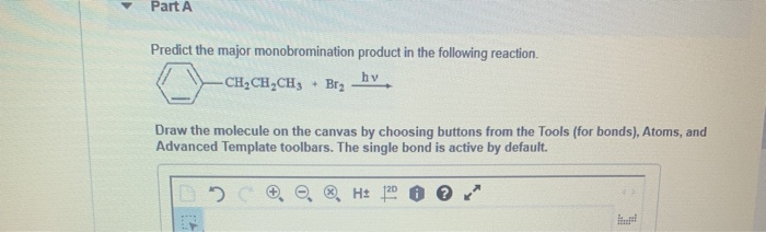 Solved - Part A Predict the major monobromination product in | Chegg.com