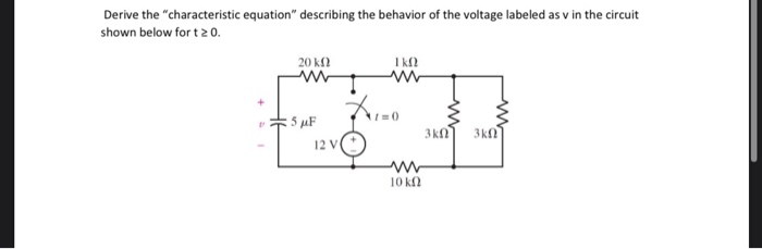 Solved Derive the characteristic equation" describing the | Chegg.com