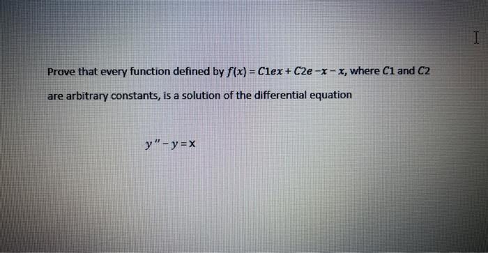 Solved Prove that every function defined by | Chegg.com