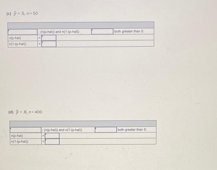 Solved In each of the following cases, determine whether the | Chegg.com