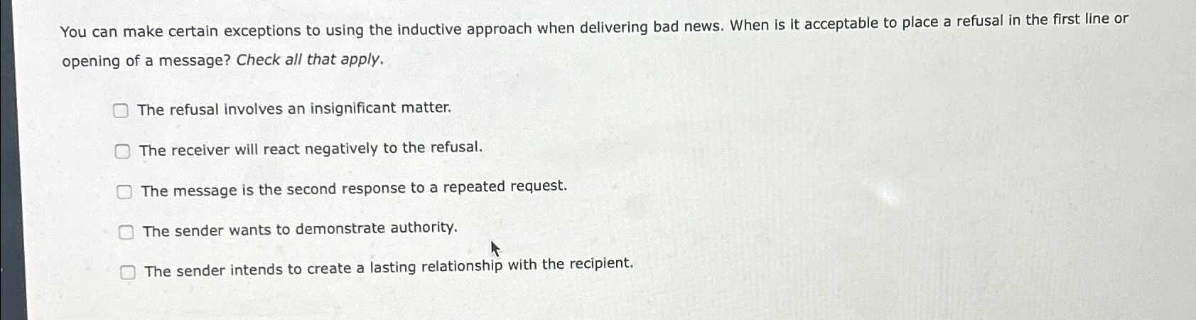 Solved You can make certain exceptions to using the | Chegg.com