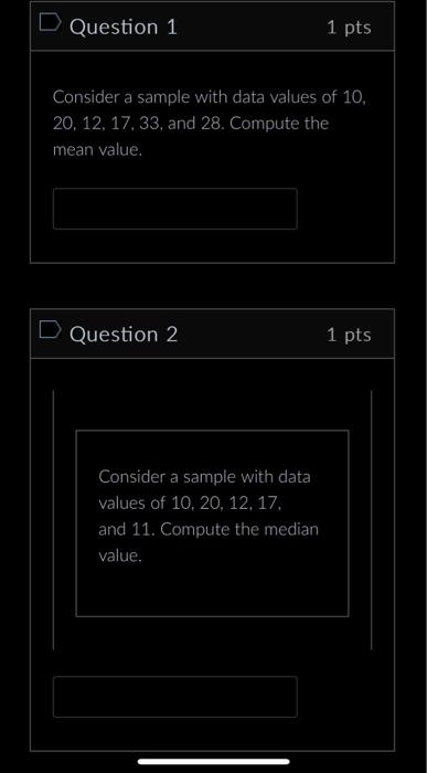 Solved Consider a sample with data values of 10 , | Chegg.com