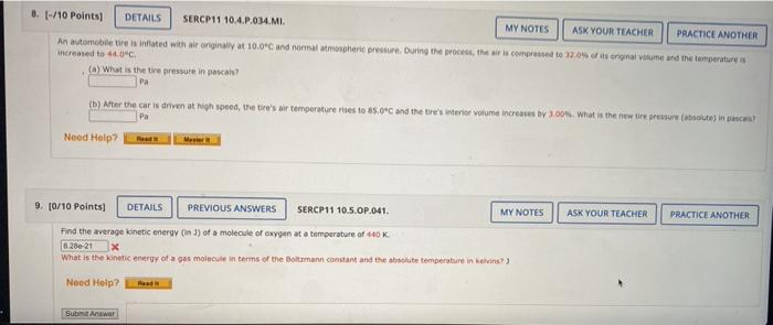 Solved 8. [-/10 Points) DETAILS SERCP11 10.4.P.034.ML MY | Chegg.com Solved 8. [-/10 Points) DETAILS SERCP11 10.4.P.034.ML MY | Chegg.com