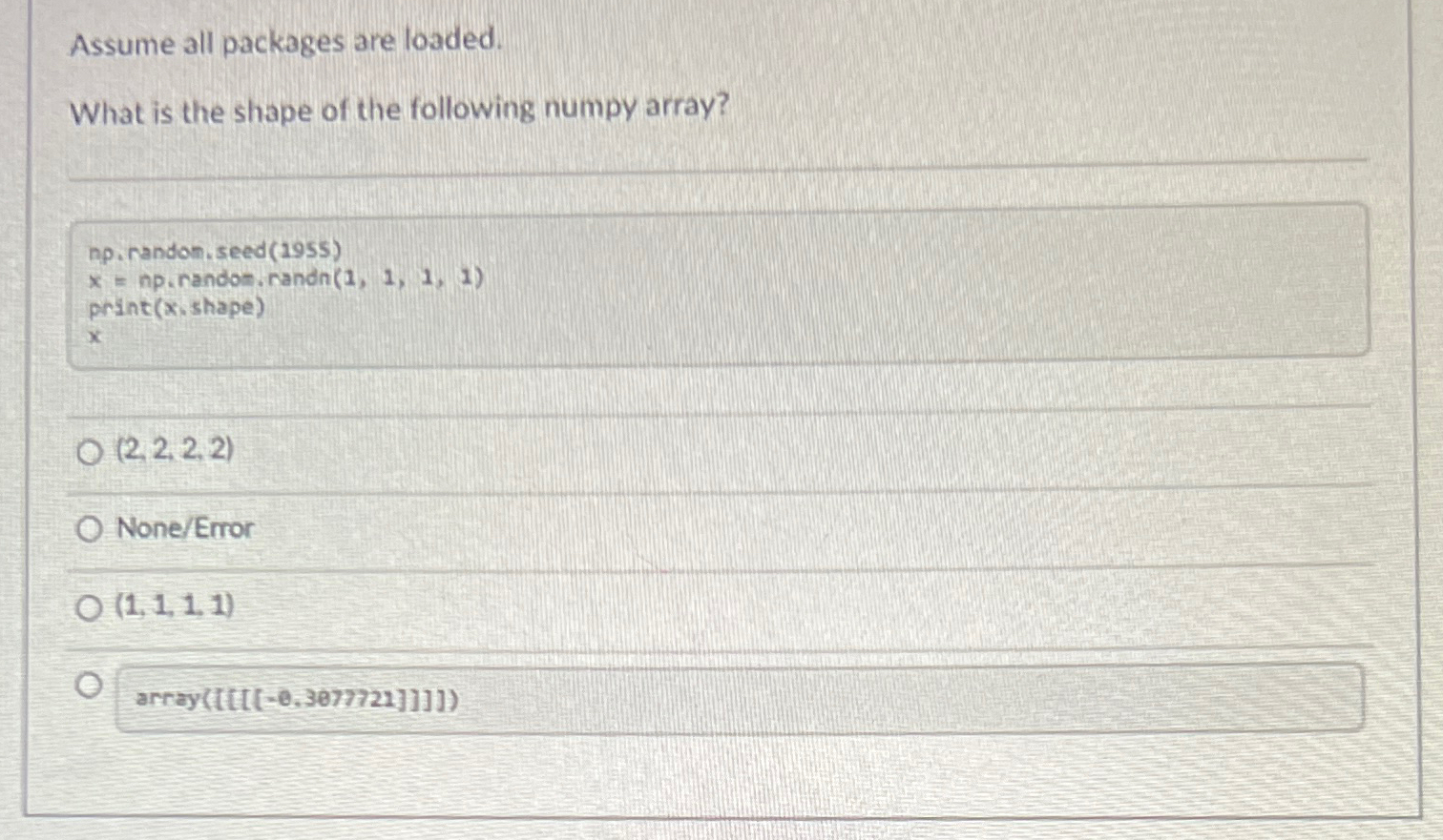 Assume all packages are loaded.What is the shape of | Chegg.com