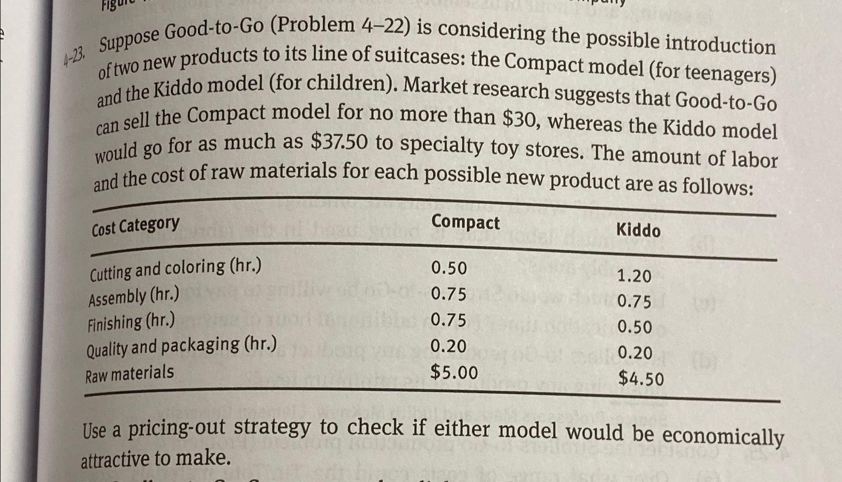 Solved 4-23. ﻿Suppose Good-to-Go (Problem 4-22) ﻿is | Chegg.com