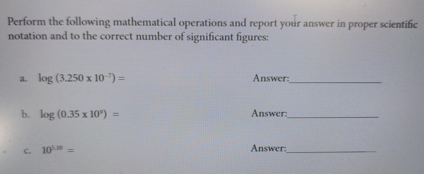 Solved Perform the following mathematical operations and | Chegg.com