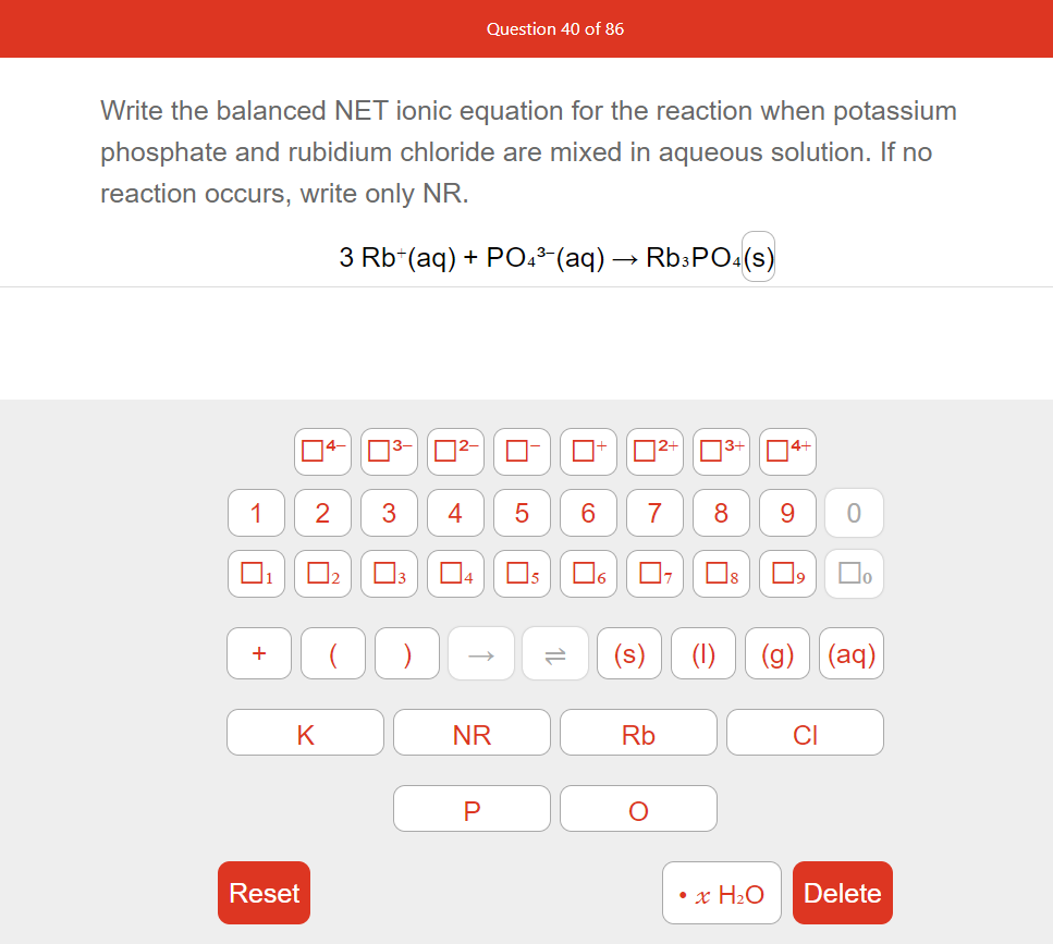 Solved Write the balanced NET ionic equation for the | Chegg.com