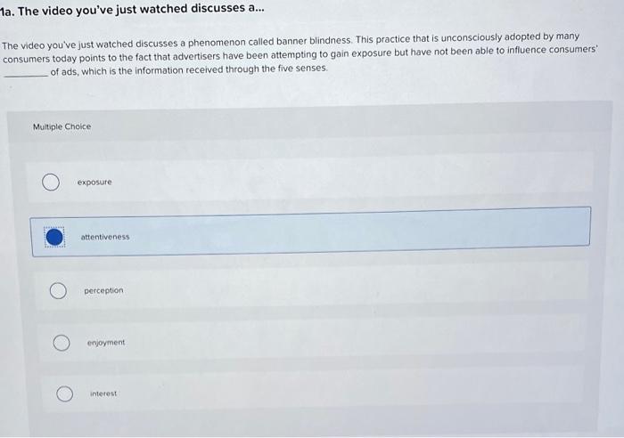 1. Perceptual and Psychological Screens-Banner | Chegg.com