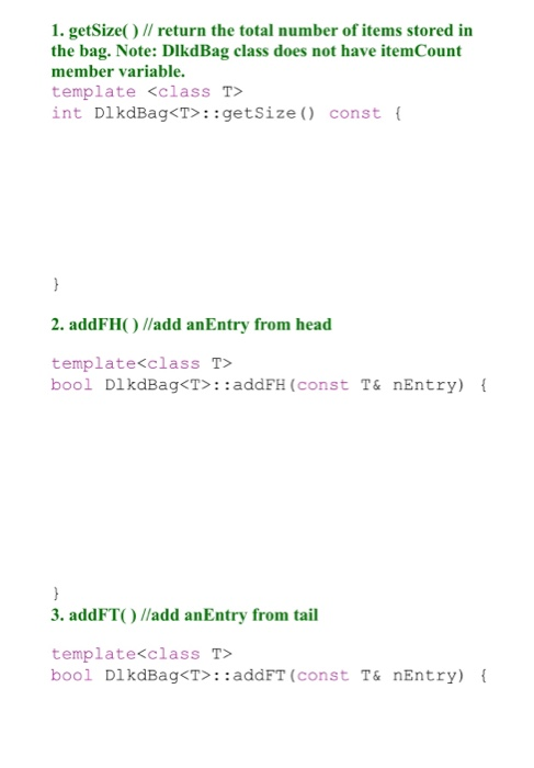 Solved Given The Following Two Classes Dnode For Doubly 0525