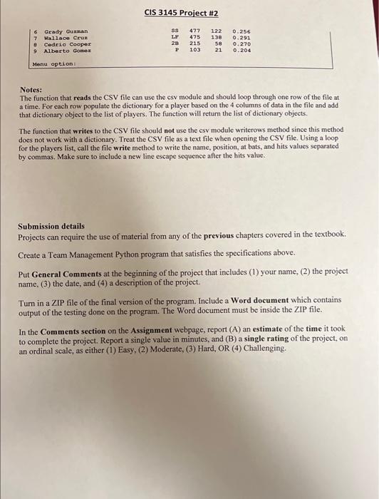 Solved Specifications PART 1 - Create a program that manages | Chegg.com