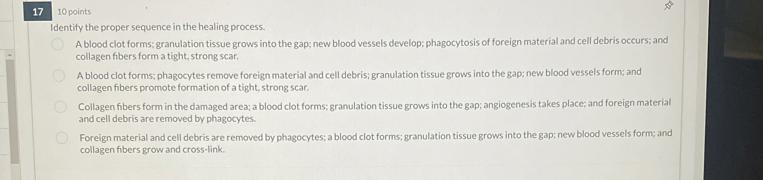 Solved 1710 ﻿pointsIdentify the proper sequence in the | Chegg.com
