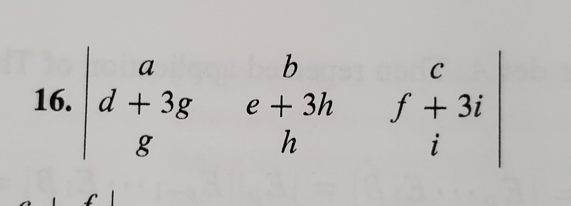 Solved Find the determinants in Exercises 15-20, where | Chegg.com